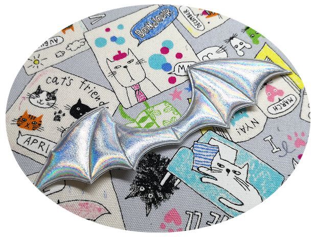 コウモリ羽(14cm)/オーロラエナメル 1個 - Pb'-factory webshop コウモリ羽(14cm)/オーロラエナメル 1個 - Pb'-factory webshop